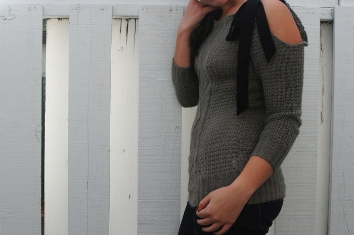 DIY Bow Sweater