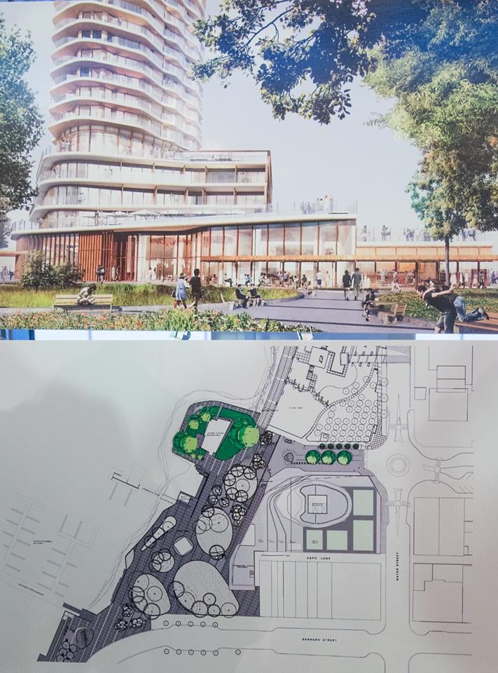 Developers present revamped parking design for downtown hotel