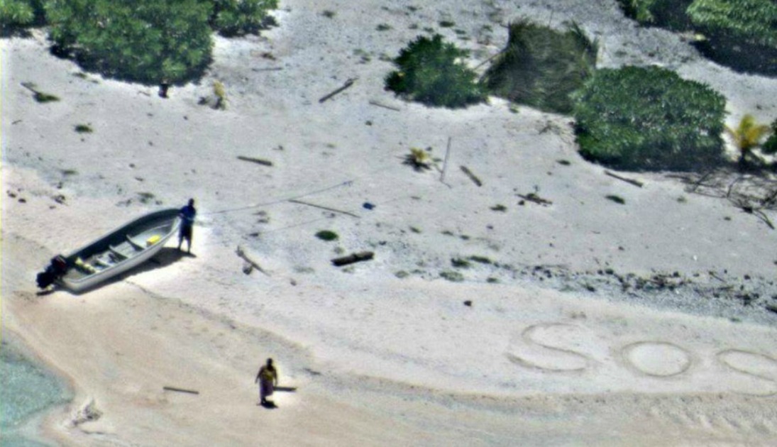 Modern-day castaways saved by U.S. Coast Guard