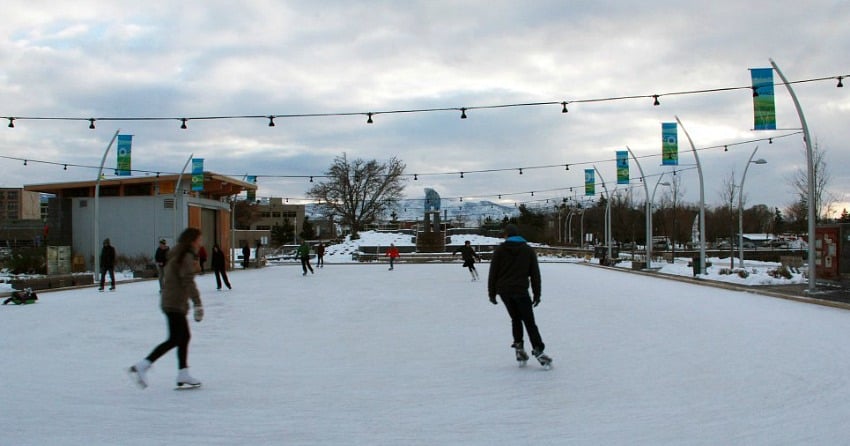 Stuart Park’s outdoor rink is now open for skating