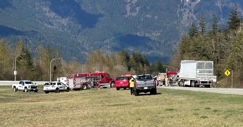 Police confirm fatality after chain-reaction crash involving 3 semis on ...