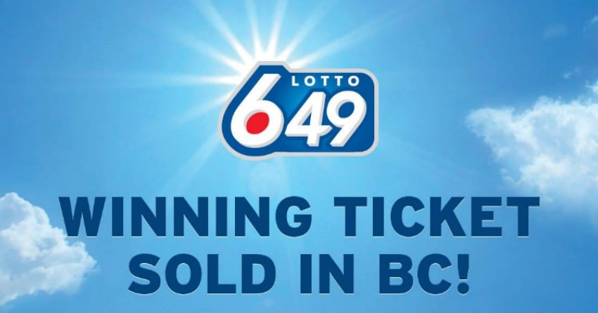 Lottery ticket sold in BC wins $5M Lotto 6/49 jackpot