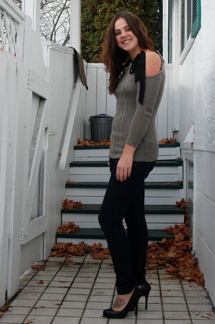 DIY Bow Sweater