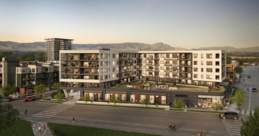 Building permit issued for mixed-use building across from Kelowna's ...
