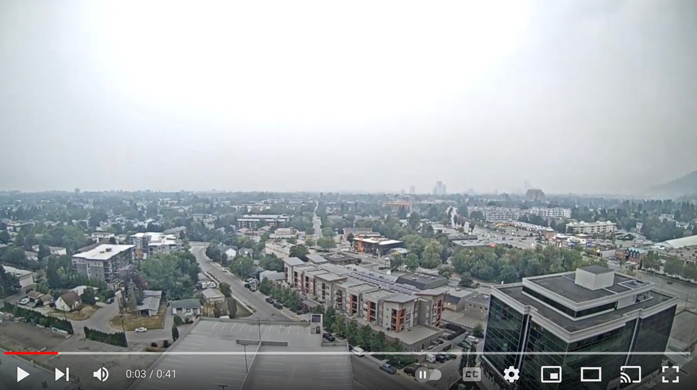 TIMELAPSE: Capture of Kelowna's sky clearing on Tuesday