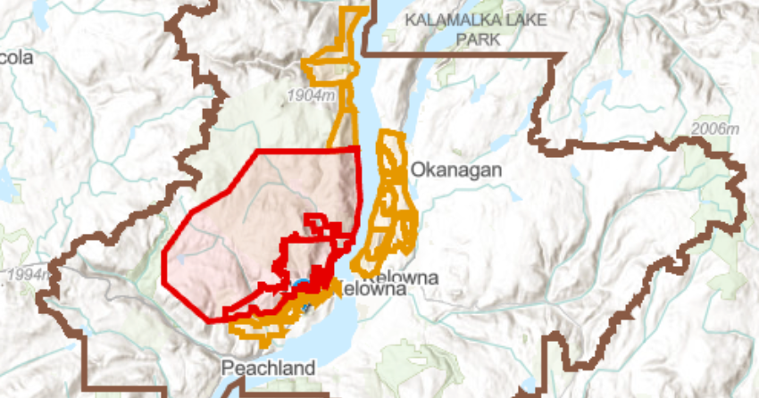 Evacuation order downgraded for properties in Electoral Area West, new ...