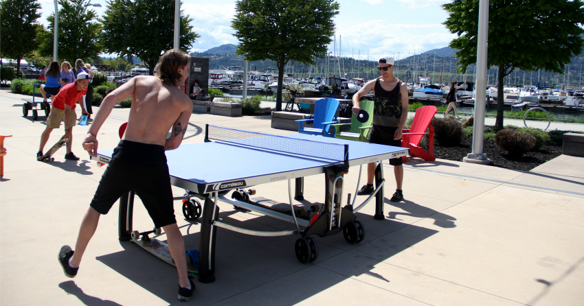 Outdoor rec room and social lounge opens in Stuart Park