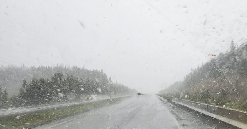 More June flurries possible for the Coquihalla and Connector today