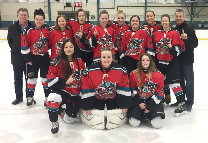 Gold, silver for Kelowna teams at Alley's Angels hockey tournament
