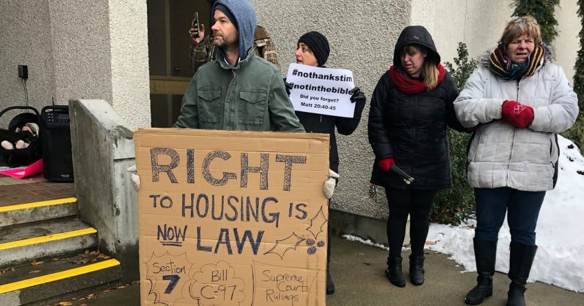 VIDEO: With homeless people protesting, city poised to announce more help