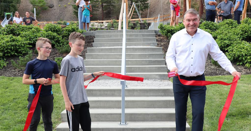 Grand opening of Kelowna's Ballou Park celebrated with ribbon cutting