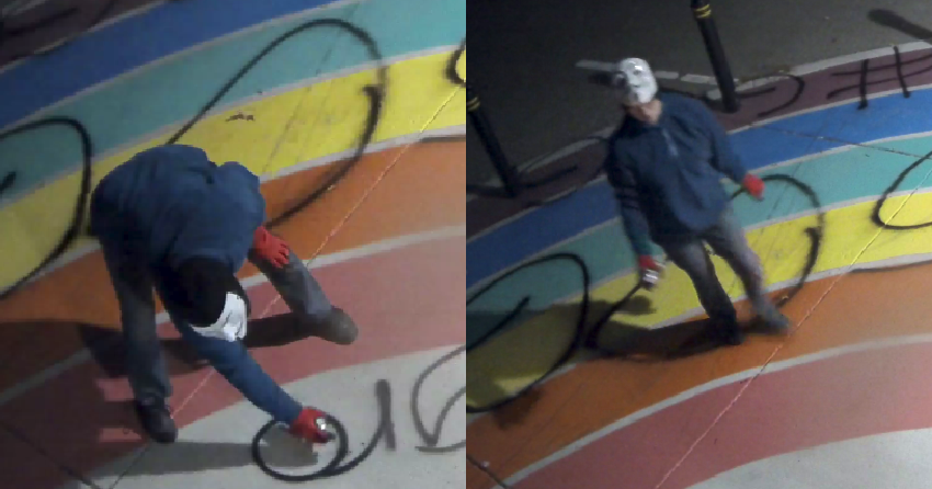 Kelowna RCMP looking to identify suspect who spray painted SD23's ...