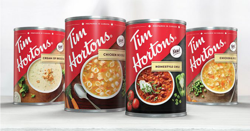 Tim Hortons soup is now available in cans at Canadian grocery stores