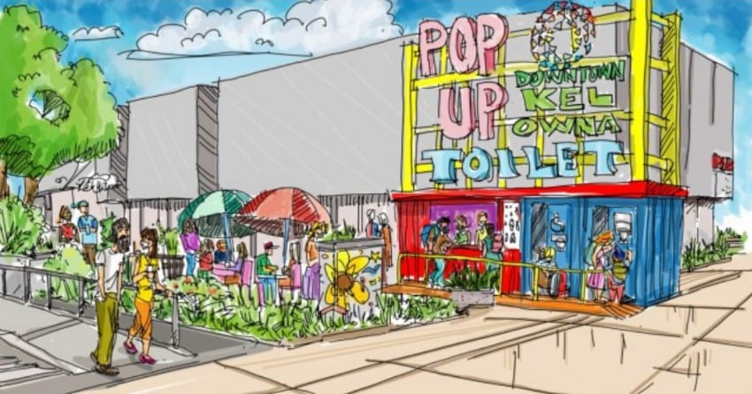 New pop-up washroom opens downtown this week