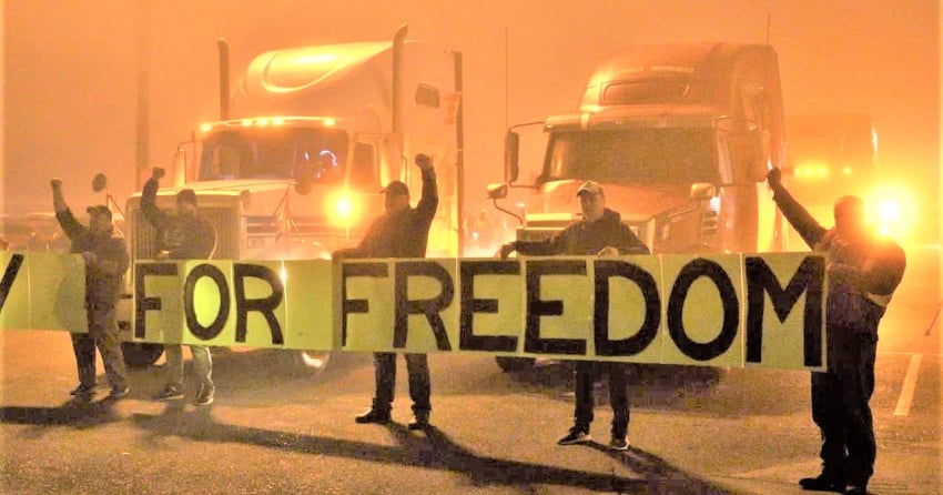 Interior truckers joining 'massive and amazing' Freedom Convoy 2022