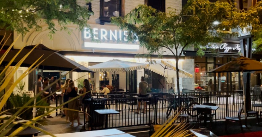VIDEO: Bernie's delivers dinner and a movie in style