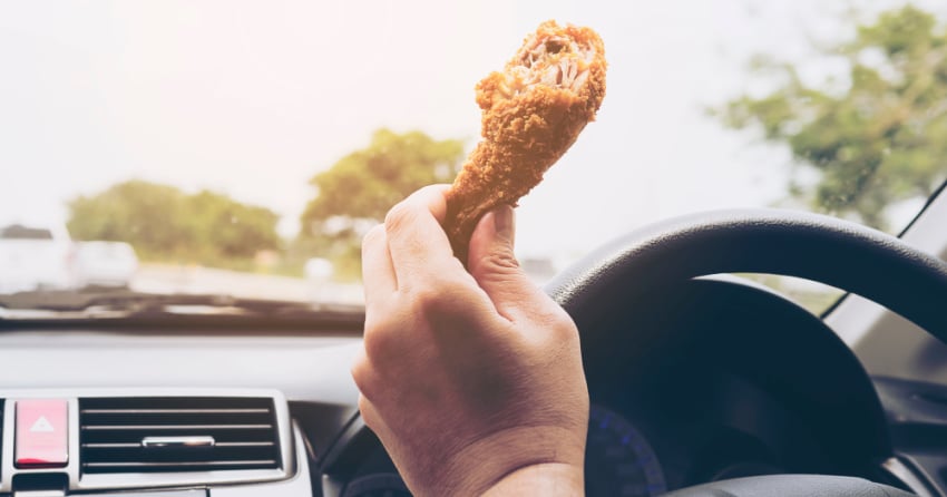 BC man uninjured after fried chicken snack leads to crash, handed $600 fine