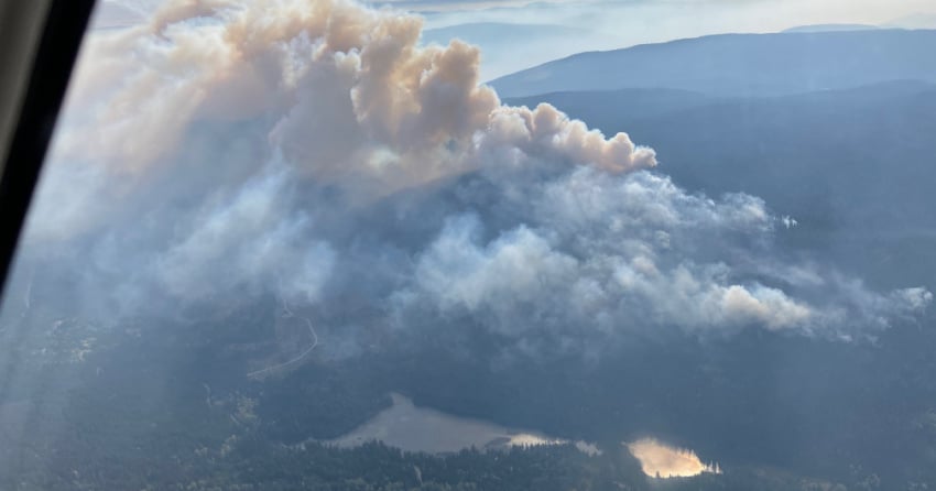 UPDATE: Peachland wildfire now estimated at 100 hectares