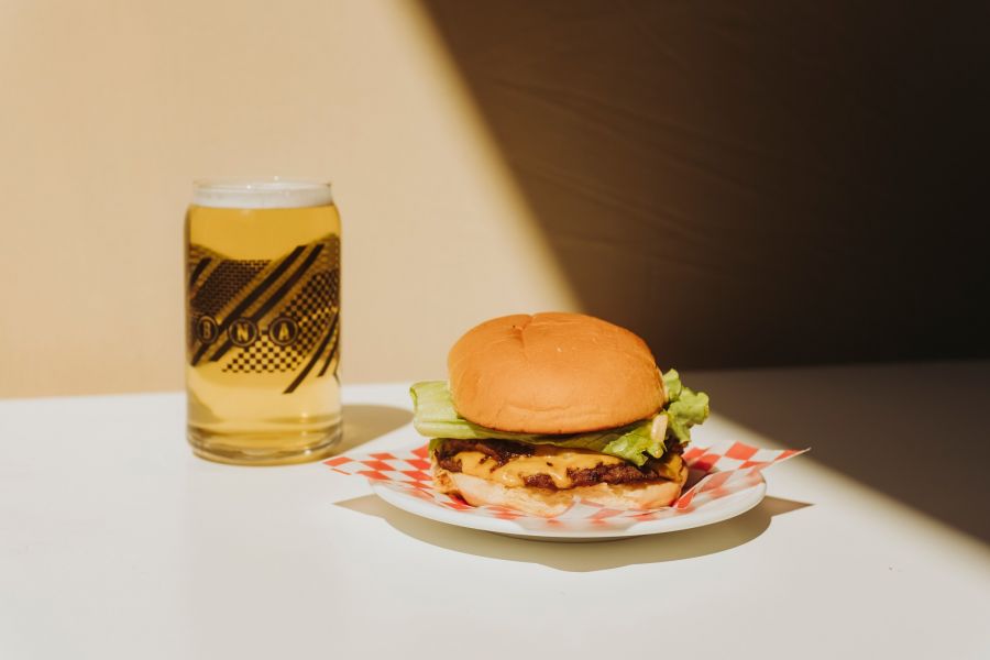 BNA’s tasting room now all about smash burgers