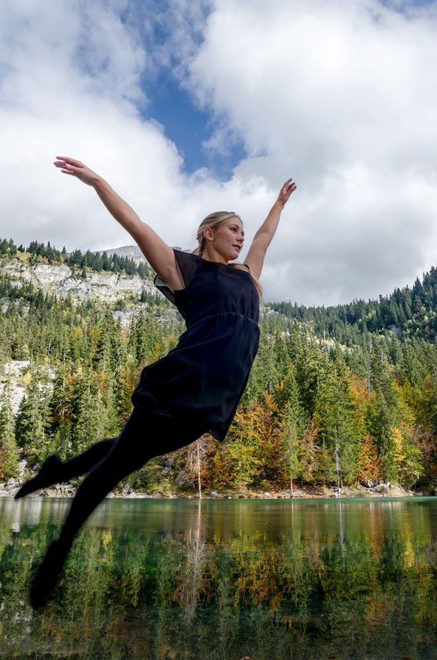 Ballerina Dancing Across Mountain Top Makes for Breathtaking Photos