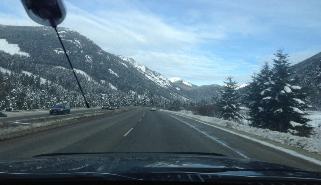 Slick Roads on the Coquihalla and Allison Pass