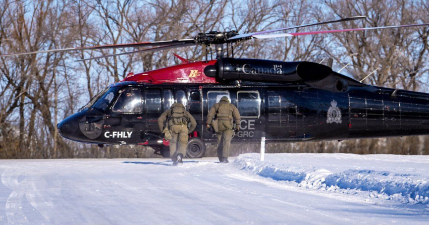 RCMP Black Hawk helicopters start patrolling Canada-US border