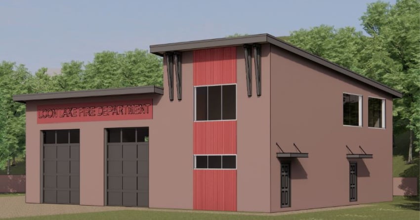 New fire hall being constructed for volunteer firefighters northwest of ...
