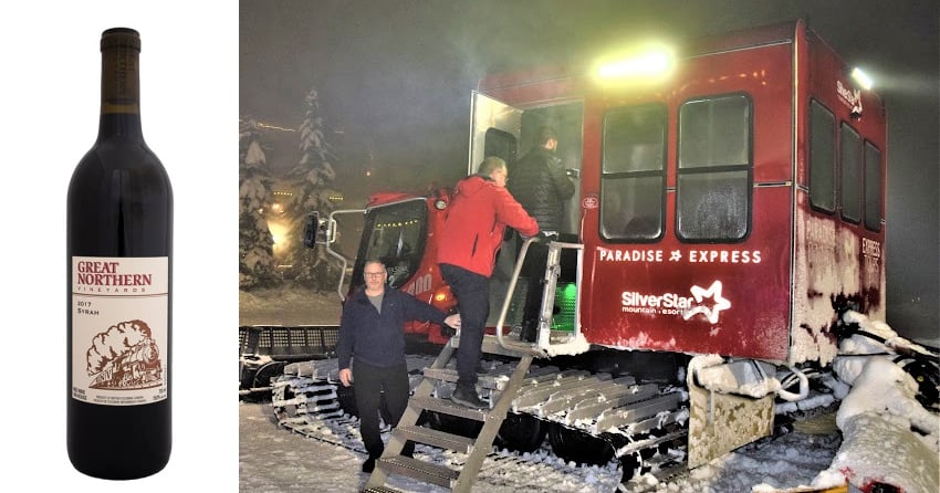 Wine column: Ride the snow groomer to the mountaintop to eat and drink