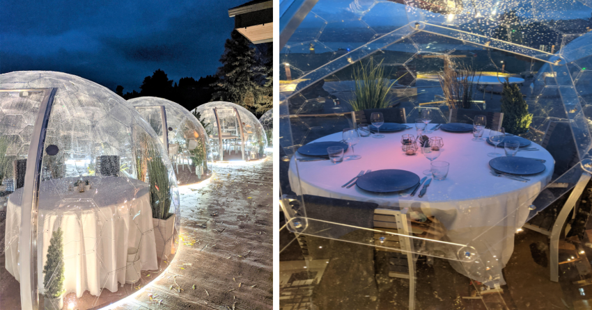 Check out these funky domes at Frind Winery