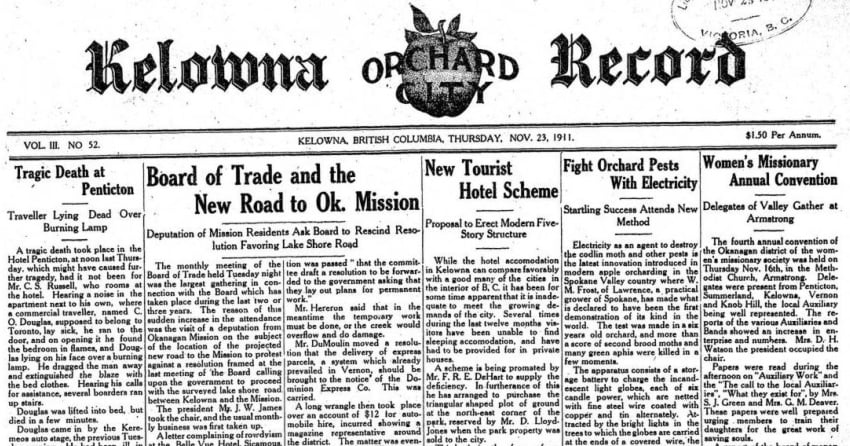 New museum exhibit shows you early 1900s Kelowna through the newspaper ...