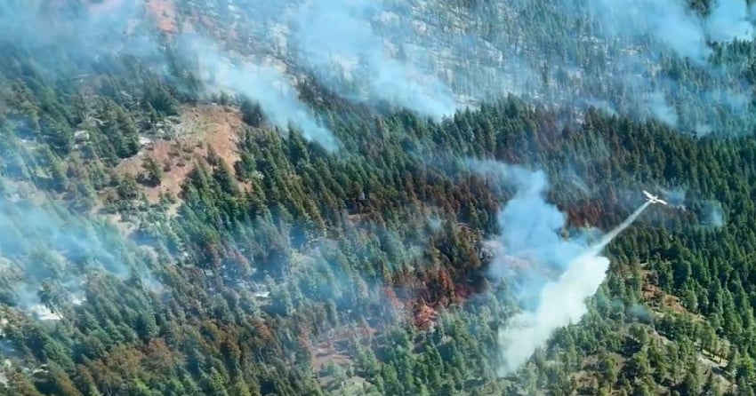 UPDATE: Pigeon Creek wildfire near Peachland now 'held' at 33 hectares