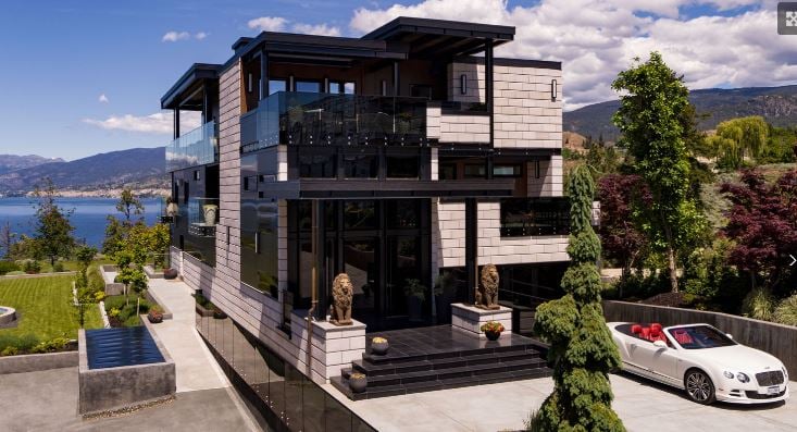 'Modern castle' in the Okanagan worth $15.5M going to Sotheby's auction