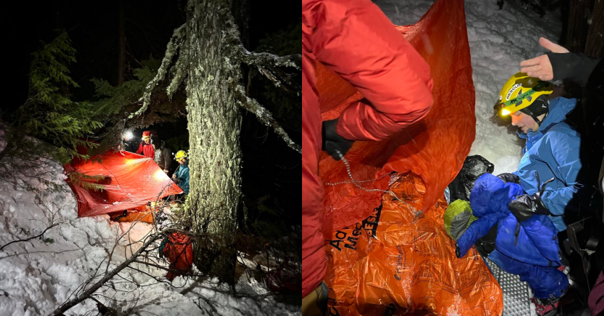 5 hikers rescued after getting lost on BC trail in windy, snowy conditions