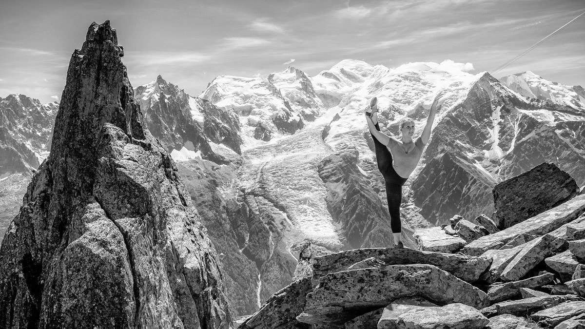 Ballerina Dancing Across Mountain Top Makes for Breathtaking Photos