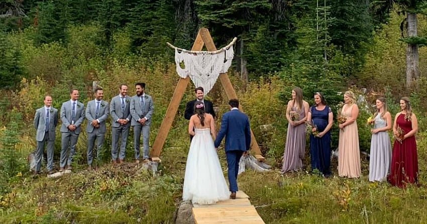 PHOTOS: Kelsey Serwa, now Kelsey Rey, ties the knot at Big White