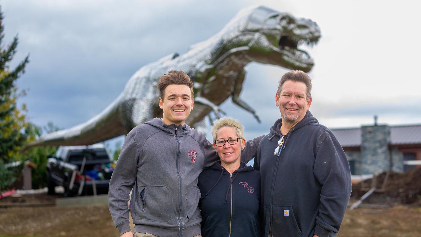 The birth of Alice the T Rex how she found a home on the Naramata Bench