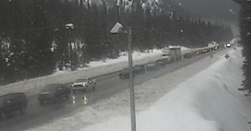 UPDATE: Hwy 1 closed due to crash near Golden