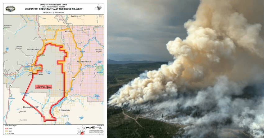 Fire behaviour will increase for Rossmoore Lake wildfire, says BCWS