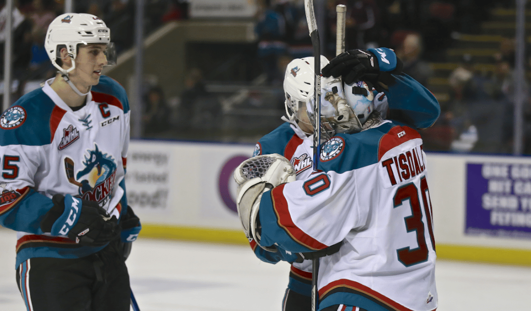 15 year old Cole Tisdale gets his first start in the WHL in a wild one ...