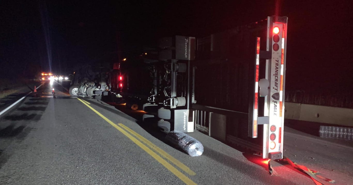 UPDATE: Hwy 5 open to single-lane alternating traffic near Barriere