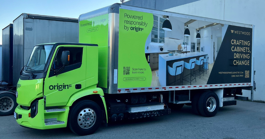 Okanagan company goes green with delivery truck