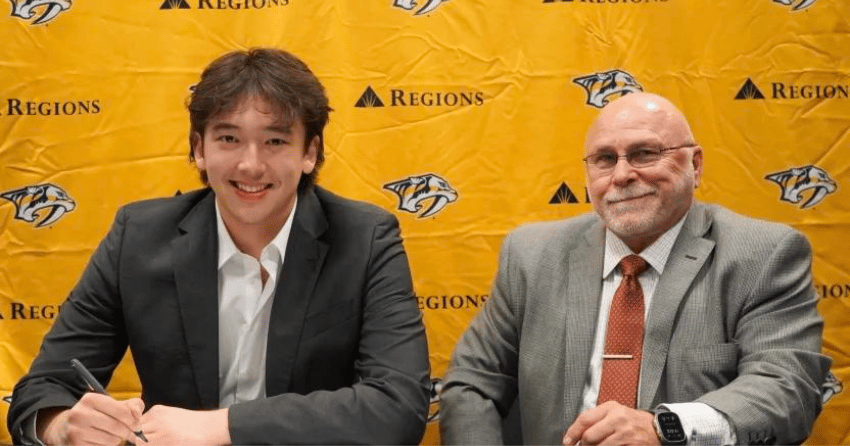 Rockets’ Hiroki Gojsic signs with the NHL’s Nashville Predators