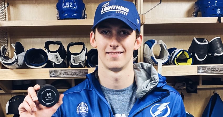 VIDEO: Cal Foote takes rookie lap before impressive 1st career NHL game