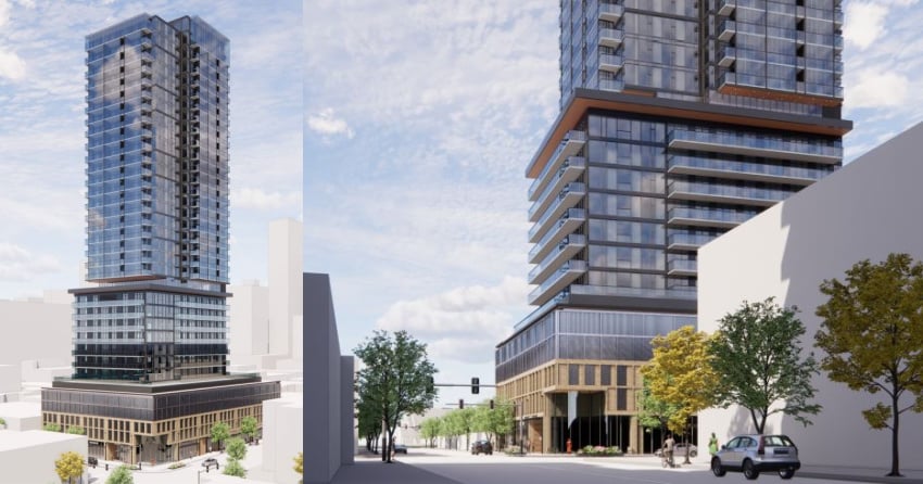 Development application submitted for 34-storey tower in downtown Kelowna