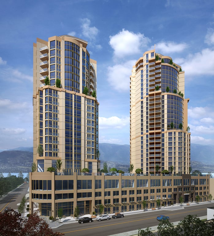 Kelowna's Monaco Towers Evolving Towards Scenic Design