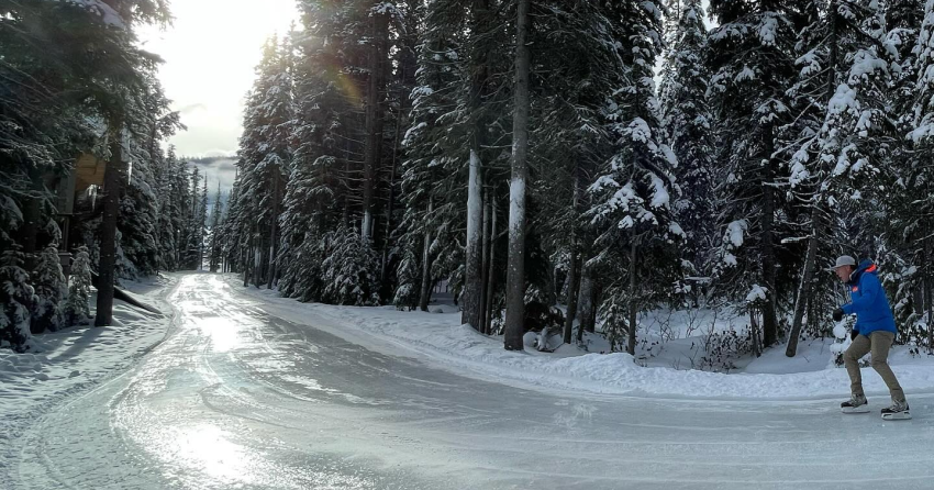 Okanagan ski resort’s 1 km adventure skating loop is now open