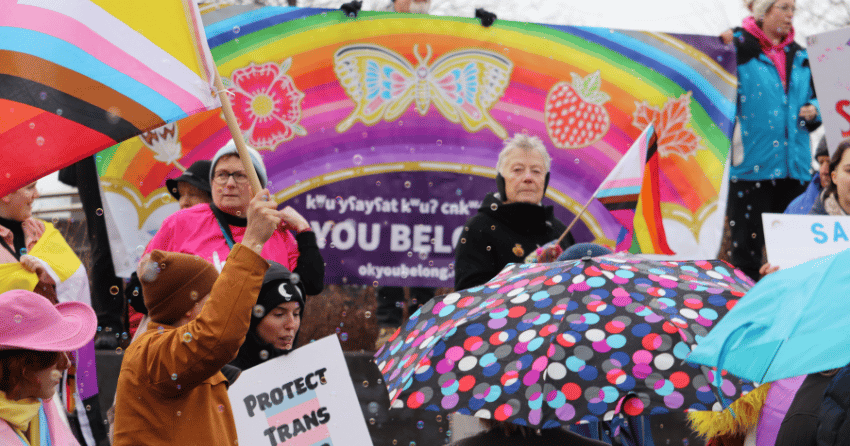 Supporters gather downtown for ‘Rise Up With Alberta! Trans Solidarity ...