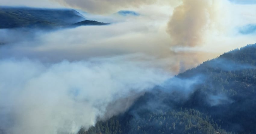 UPDATE: Wildfire at Sooke Potholes now 80 hectares, still burning out ...