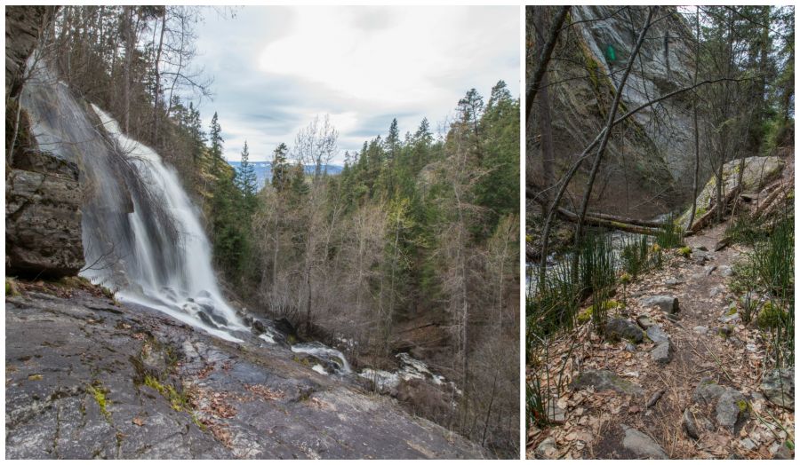 An easy stroll to the magnificent Naramata Creek Falls