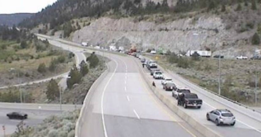 UPDATE: Hwy 97C reopens just outside of West Kelowna